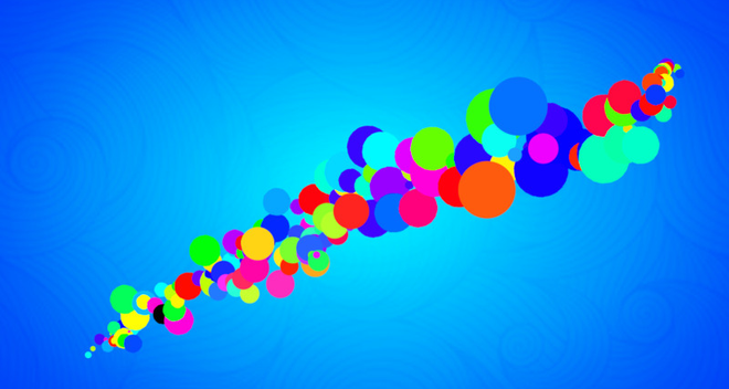 Color Bubble Trail - Cursor Trail