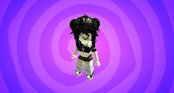 Roblox Girl Emo Avatar cursor trail - Cursor Trail