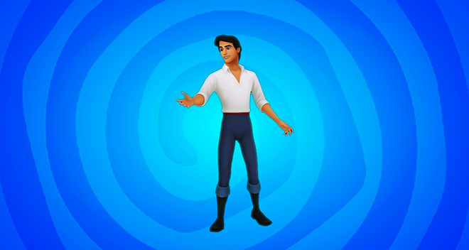 Mermaid Prince Eric cursor trail - Cursor Trail