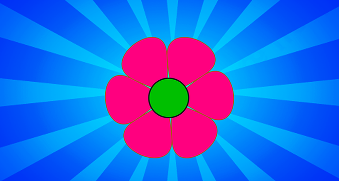 Flower Pink And Green cursor trail - Cursor Trail