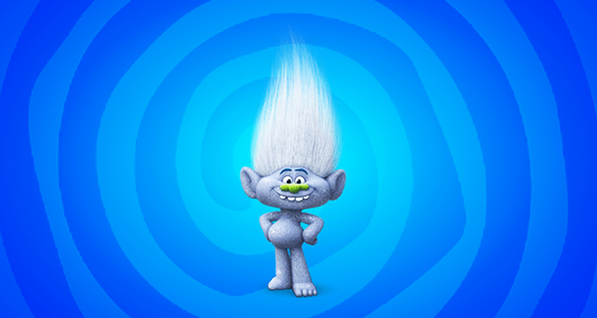 Trolls Guy Diamond cursor trail - Cursor Trail