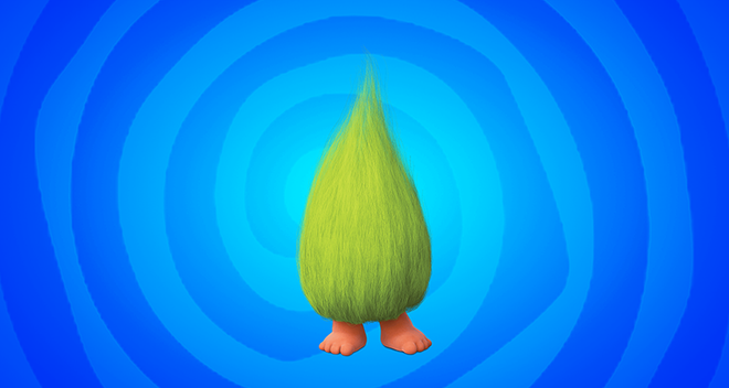 Trolls Fuzzbert cursor trail - Cursor Trail