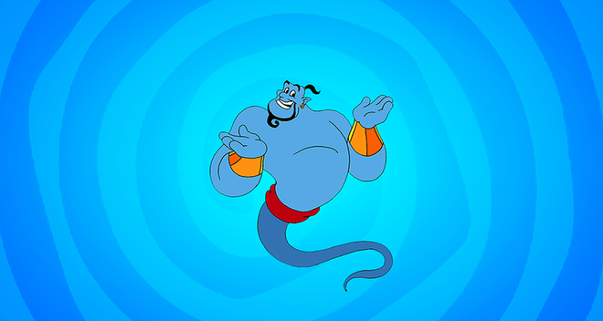 Aladdin Genie cursor trai - Cursor Trail